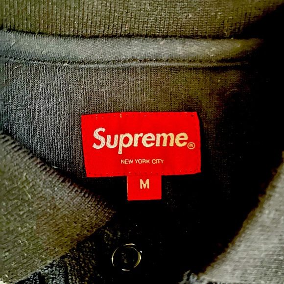 Supreme | Shirts | Nwt Supreme Terry Cable Knit Polo Have Original Packaging Black | Poshmark
